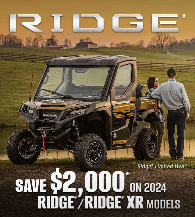 Kawasaki RIDGE® Family | Premium Sport Utility Side x Sides