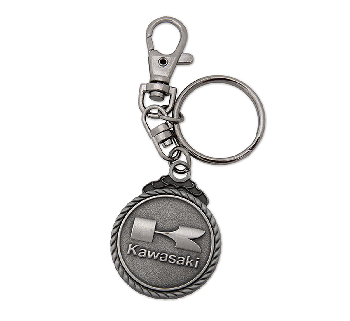 Pewter Kawasaki Key Chain